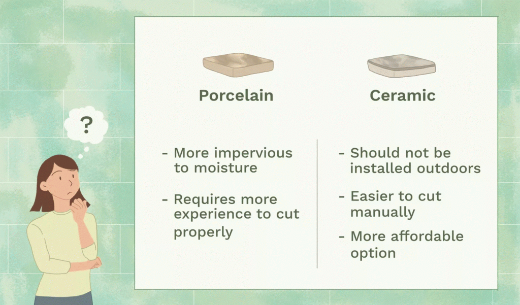 Difference Between Porcelain And Ceramic Tile Definition